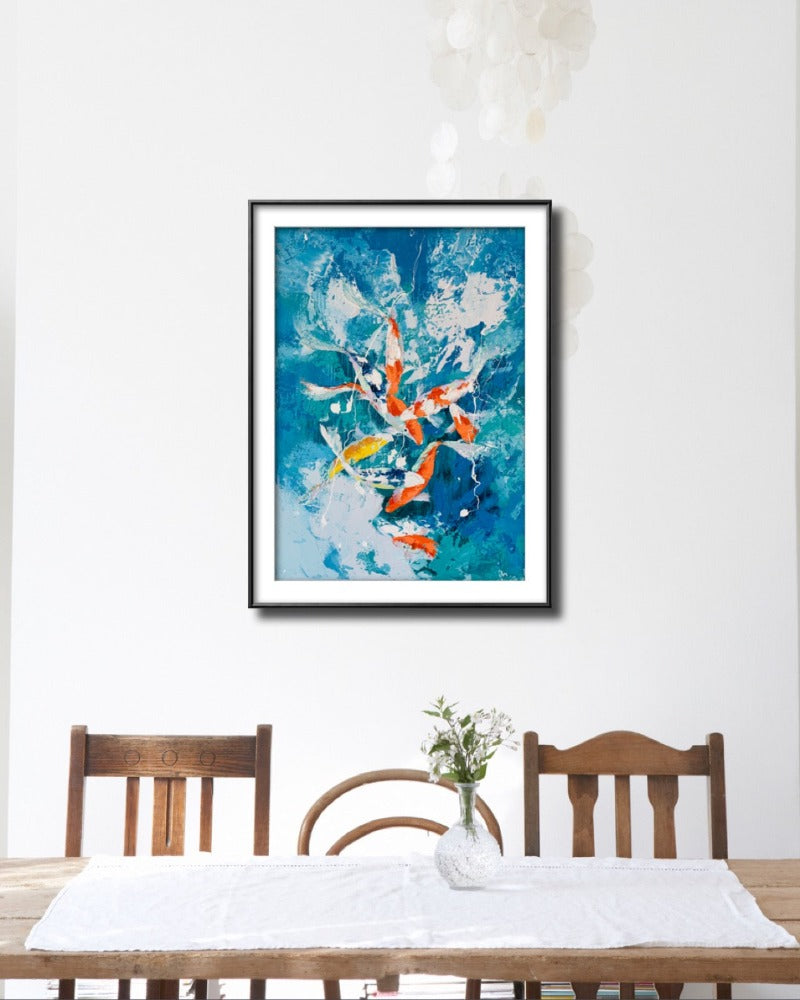 Admire the Beauty of Blue Paintings – EKM Art Studio